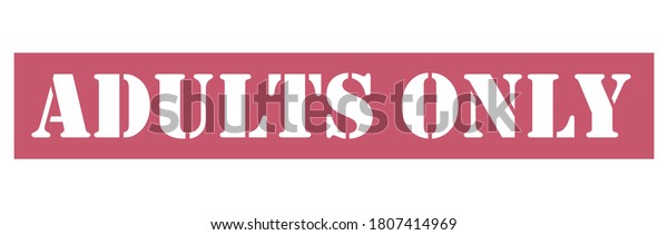 Adults Only Vector Stamp White Isolated Stock Vector (Royalty Free ...