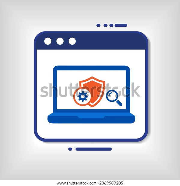 Advanced Threat Protection Dashboard Vector Icons Stock Vector (Royalty ...