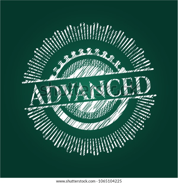 Advanced Written On Blackboard Stock Vector (Royalty Free) 1065104225 ...