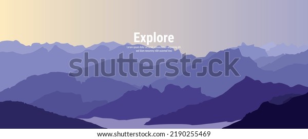 Adventure Background Web Design Poster Banner Stock Vector (Royalty ...
