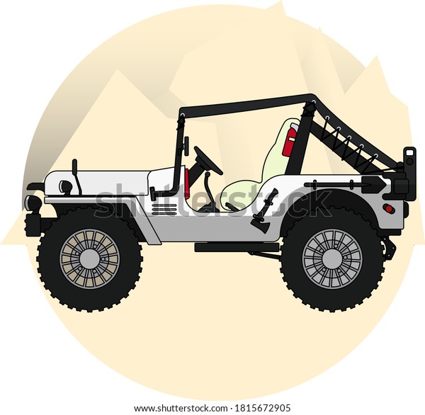 Adventure Car Vector Cartoon Style Vector Stock Vector (Royalty Free ...