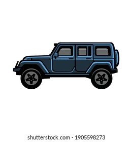 Adventure Car Vector Image Isolated Icon Stock Vector (Royalty Free ...