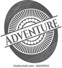 Adventure Drawn Pencil Stock Vector (Royalty Free) 426559015 | Shutterstock