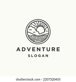 Adventure Logo Icon Design Template Stock Vector (Royalty Free ...