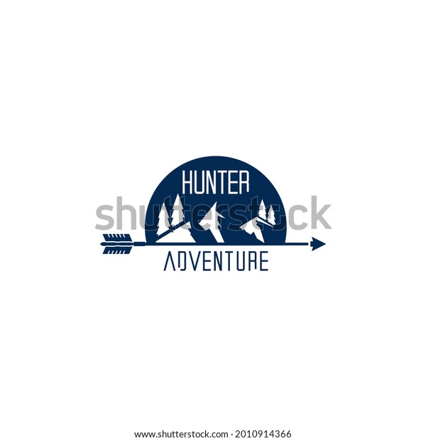 Adventure Logo Inspiration Arrows Mountain Views Stock Vector (Royalty ...
