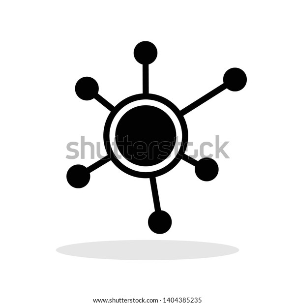 Advertising Network Icon Trendy Flat Style Stock Vector (Royalty Free ...