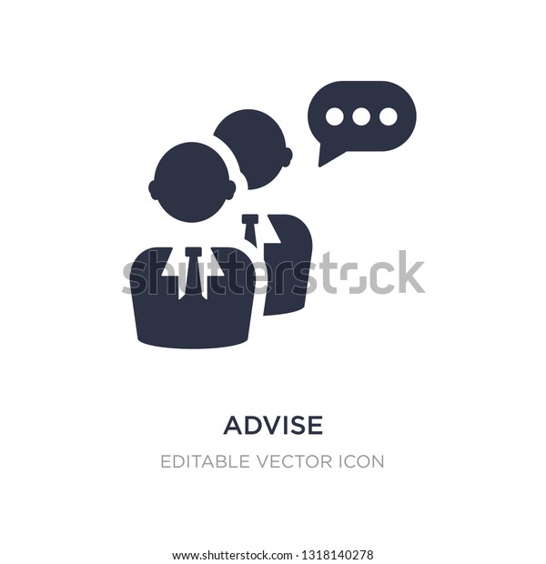 Advise Icon On White Background Simple Stock Vector (Royalty Free ...