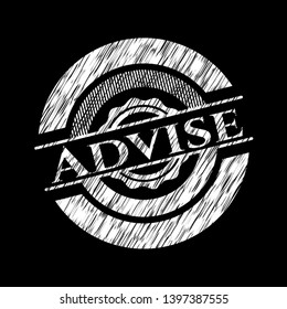 Advise On Chalkboard Vector Illustration Detailed Stock Vector (Royalty ...