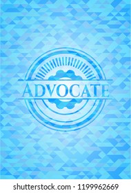 Advocate Sky Blue Emblem Triangle Mosaic: vector de stock (libre de ...