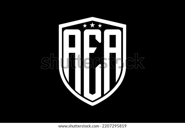 Aea Letter Logo Aea Letter Design Stock Vector (Royalty Free ...