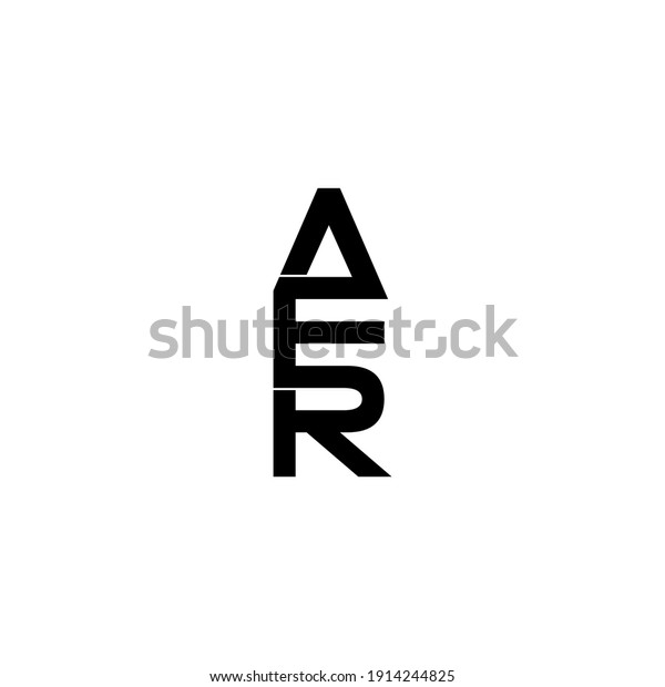 Aer Letter Original Monogram Logo Design Stock Vector (Royalty Free ...
