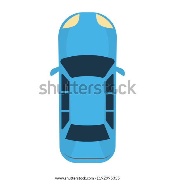 Aerial View Car Stock Vector (Royalty Free) 1192995355 | Shutterstock