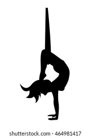 Aerial Yoga Icon Flying Yoga Vector Stock Vector (Royalty Free ...