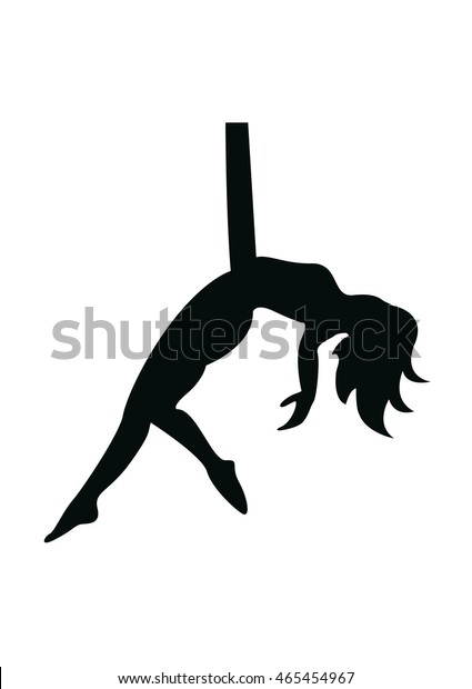 Aerial Yoga Icon Flying Yoga Vector Stock Vector (Royalty Free) 465454967
