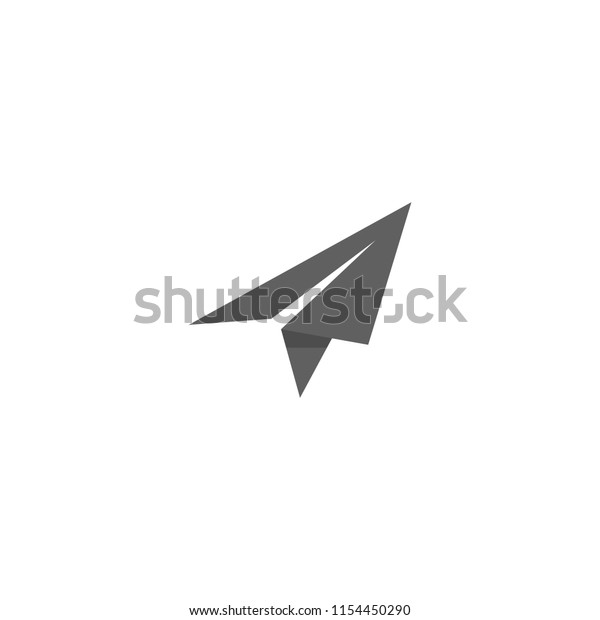 Aero Paper Plane Logo Template Stock Vector (Royalty Free) 1154450290