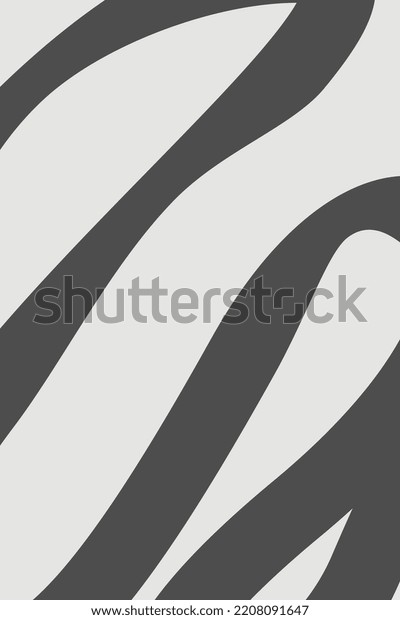 Aesthetic Abstract Wall Art Grayscale Aesthetic Stock Vector (Royalty ...