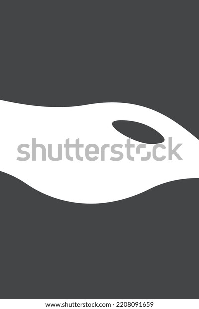 Aesthetic Abstract Wall Art Grayscale Aesthetic Stock Vector (Royalty ...