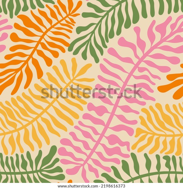 Aesthetic Contemporary Printable Seamless Pattern Retro Stock Vector ...