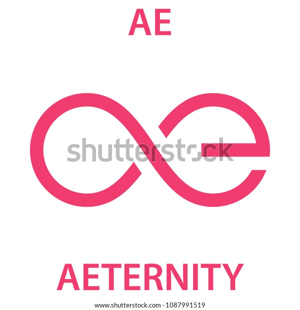 Aeternity Coin Cryptocurrency Blockchain Icon Virtual Stock Vector ...