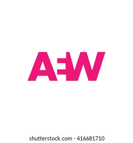 Aew Logo Vector Graphic Branding Letter: vector de stock (libre de ...