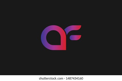 Af Letter Logo Design Creative Modern Stock Vector (Royalty Free ...