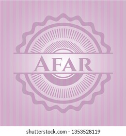 Afar Retro Style Pink Emblem Stock Vector (Royalty Free) 1353528119 ...