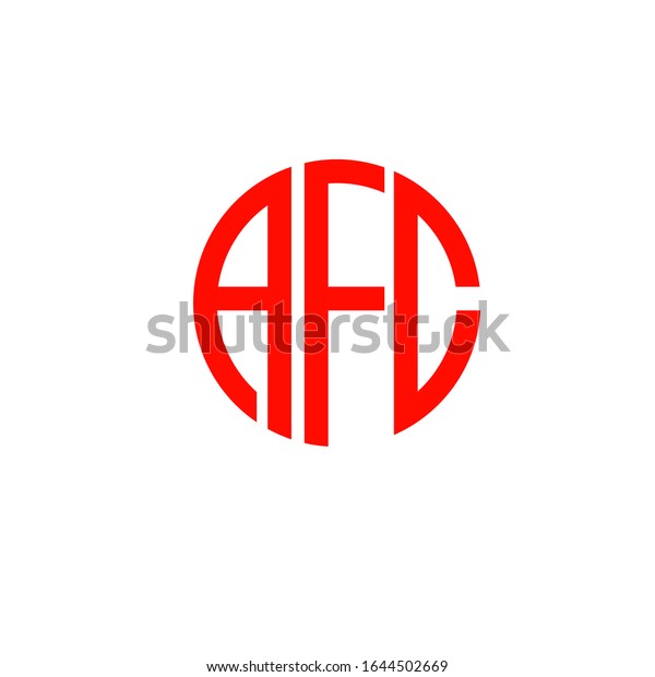 Afc Logo Design Vector Sign Template Stock Vector (Royalty Free ...