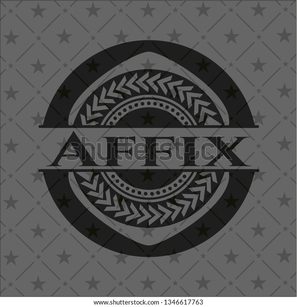 Affix Dark Icon Emblem Stock Vector (Royalty Free) 1346617763 ...