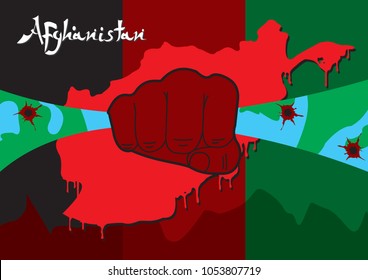 Afghan War Map Afghanistan Stock Vector (Royalty Free) 1053807719 ...