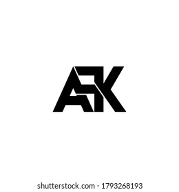Afk Letter Original Monogram Logo Design 库存矢量图（免版税）1793268193 ...