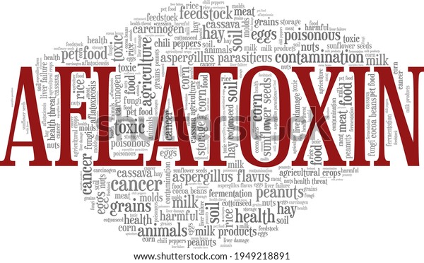 Aflatoxin Vector Illustration Word Cloud Isolated Stock Vector (Royalty ...