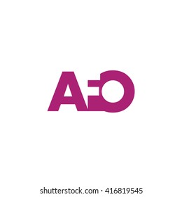 Afo Logo Vector Graphic Branding Letter Stock Vector (Royalty Free ...