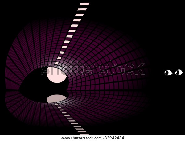 Afraid Dubious Eyes Dark Looking Out 스톡 벡터(로열티 프리) 33942484 | Shutterstock