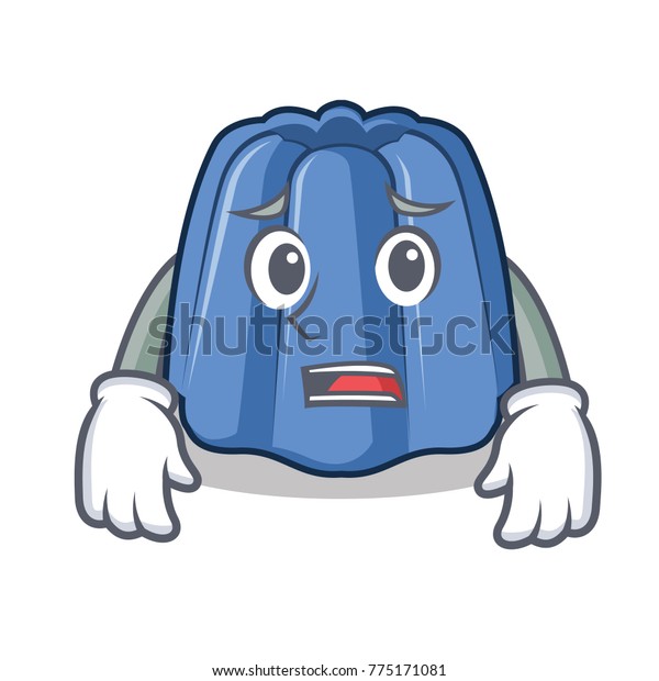 Afraid Jelly Character Cartoon Style Stock Vector (Royalty Free ...