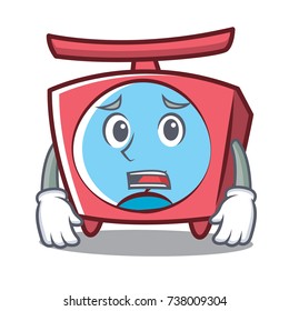 Afraid Scale Character Cartoon Style Stock Vector (Royalty Free ...
