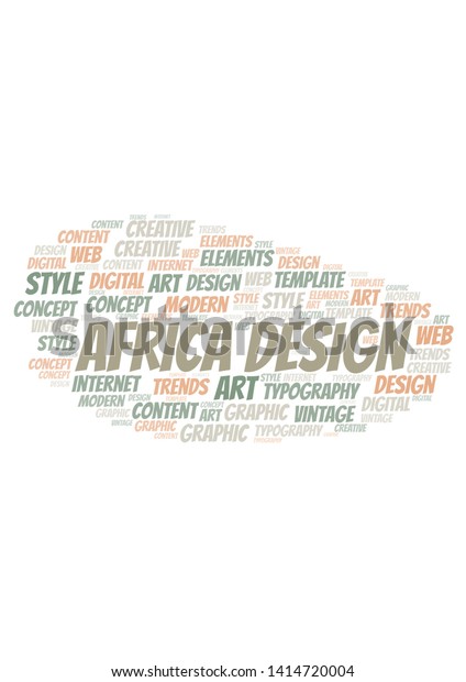 Africa Design Word Cloud Wordcloud Made Stock Vector (Royalty Free ...