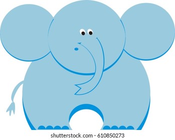 Africa Elephant Simple Vector Stock Vector (Royalty Free) 610850273 ...