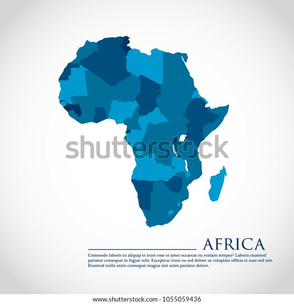 Africa Map Colour Infographic Eps 10 Stock Vector (Royalty Free ...