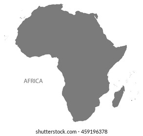 Africa Map Grey: เวกเตอร์สต็อก (ปลอดค่าลิขสิทธิ์) 459196378 | Shutterstock