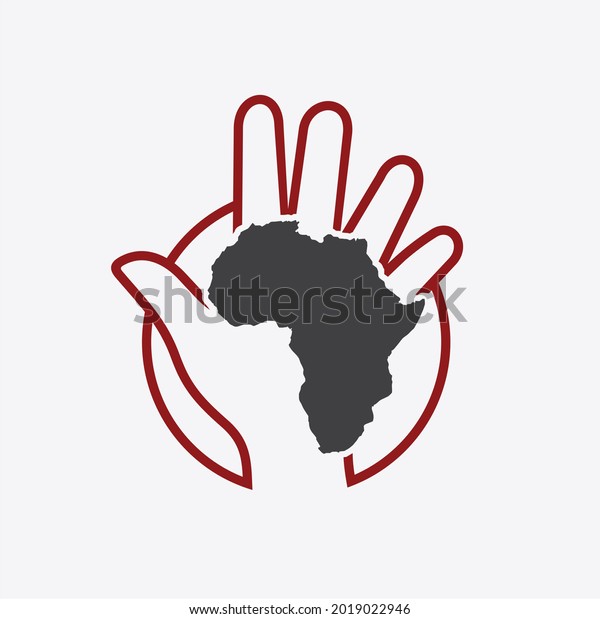 Africa Map Illustration Hand Vector Art Stock Vector (Royalty Free ...