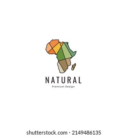 Africa Map Logo Design Vector Illustration Stock Vector (Royalty Free ...