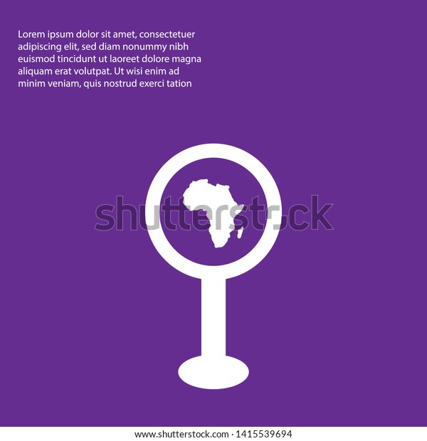 Africa Map Map Pin Africa Map Stock Vector (Royalty Free) 1415539694 ...