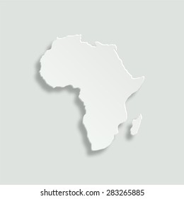 Africa Map Icon Vector Sticker Stock Vector (Royalty Free) 279407189