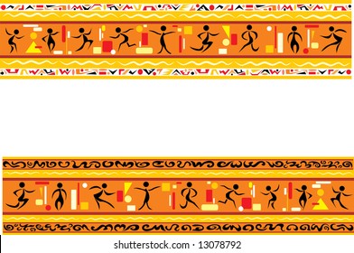 Africa Style Border Stock Vector (Royalty Free) 13078792 | Shutterstock