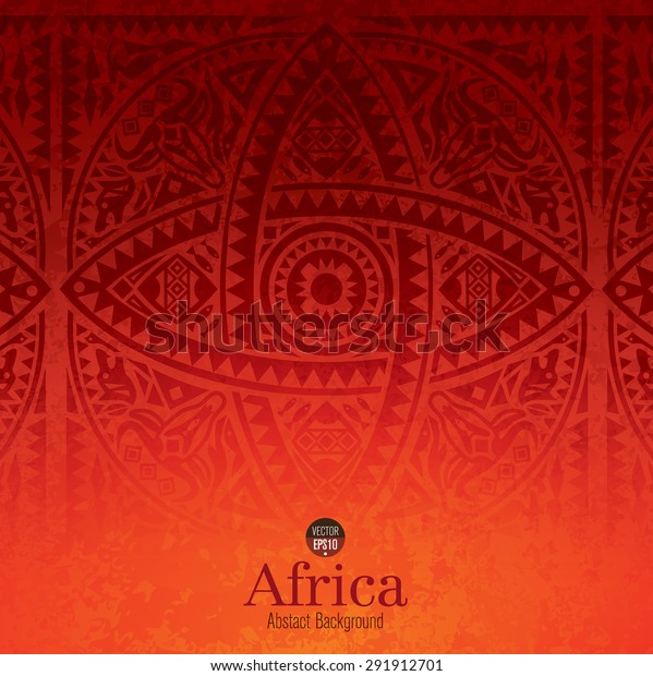 Image vectorielle de stock de Création d'arrière-plan art africain ...