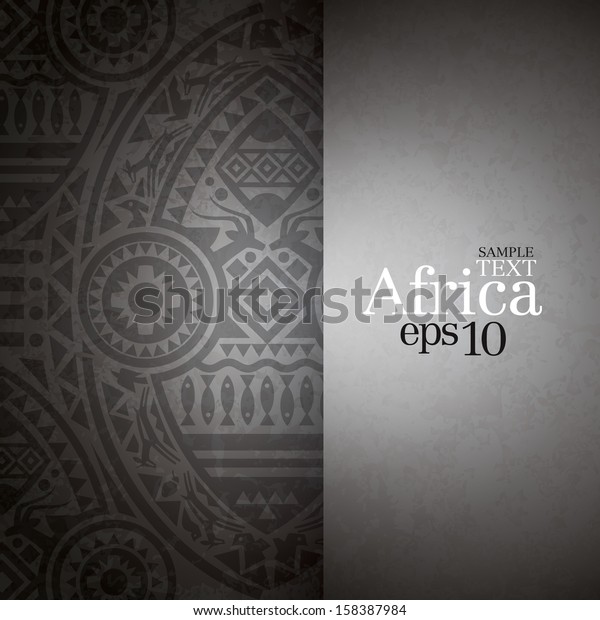 African Background Design Template Cover Design Stock Vector (Royalty ...