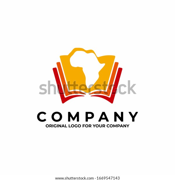 African Book Logos Learning Education Can Stock Vector (Royalty Free ...