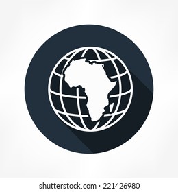 African Continent Icon Stock Vector (Royalty Free) 221426980 | Shutterstock