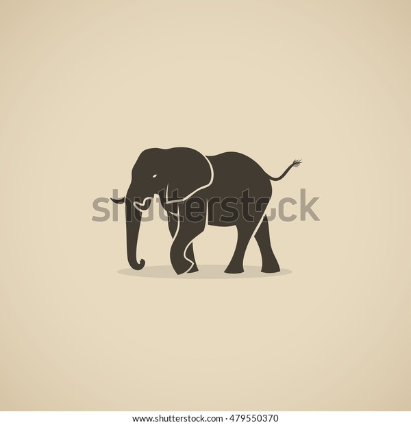African Elephant Vector Illustration Stock Vector (Royalty Free ...