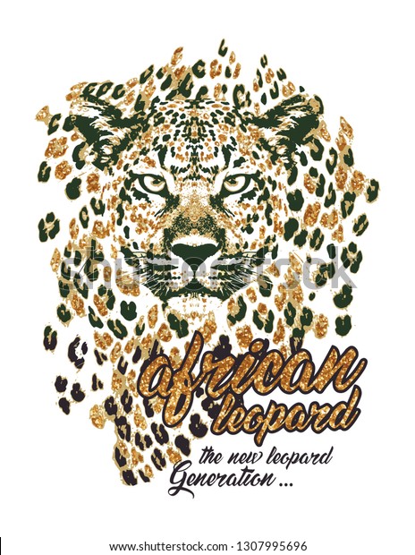 african leopard design print